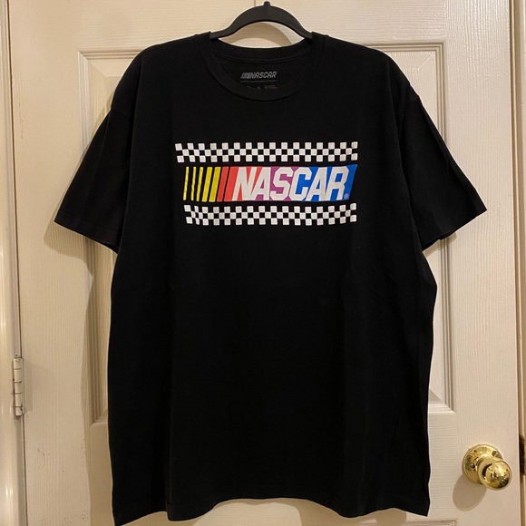 Nascar | Shirts | Official Nascar Spellout Checkered Flag Logo Tee ...